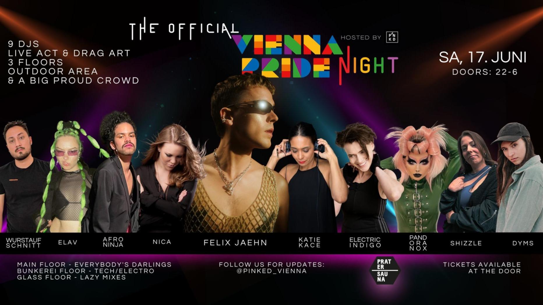 Official Vienna Pride Night hosted by PiNKED